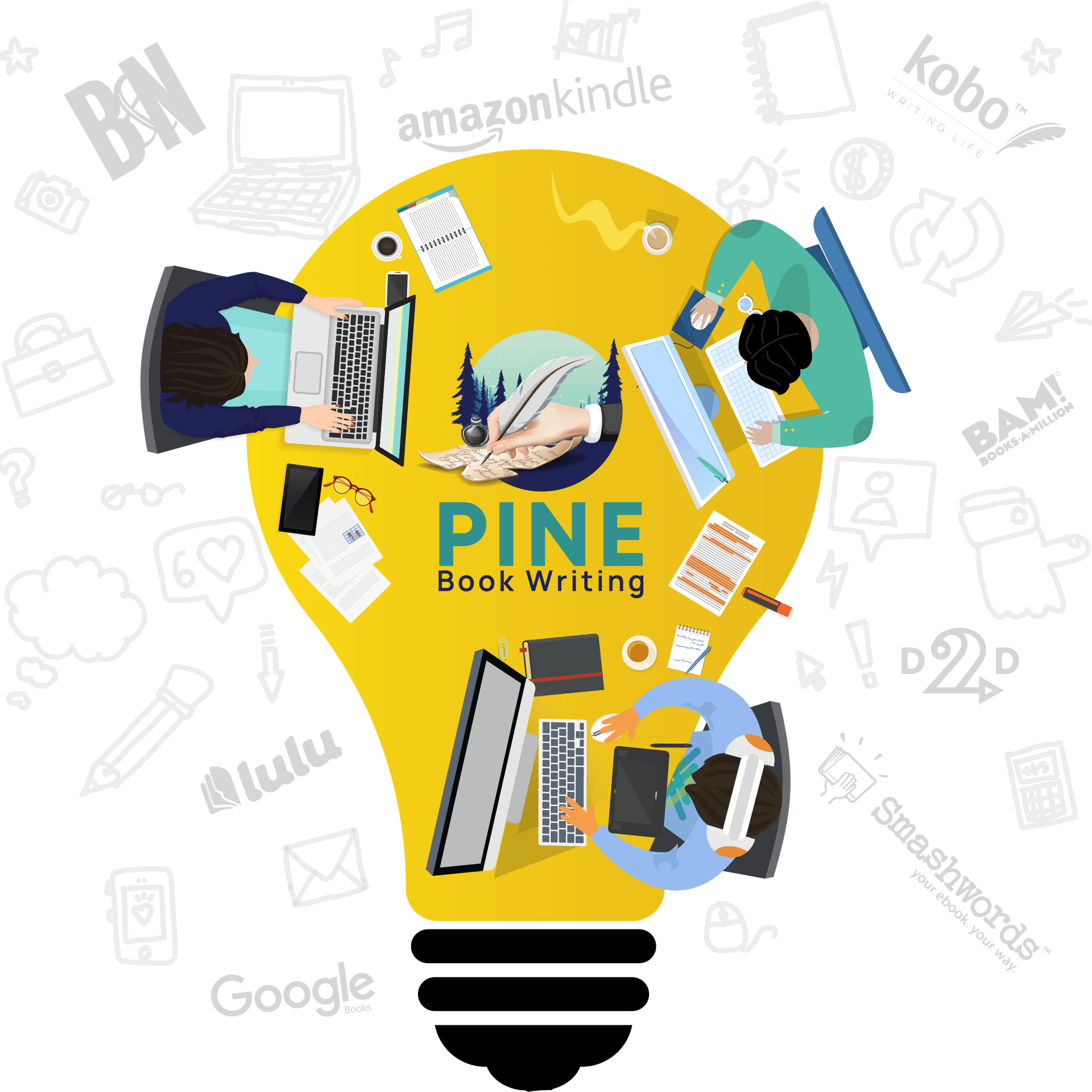 Hire Professional Book Writers | Pine Book Writing